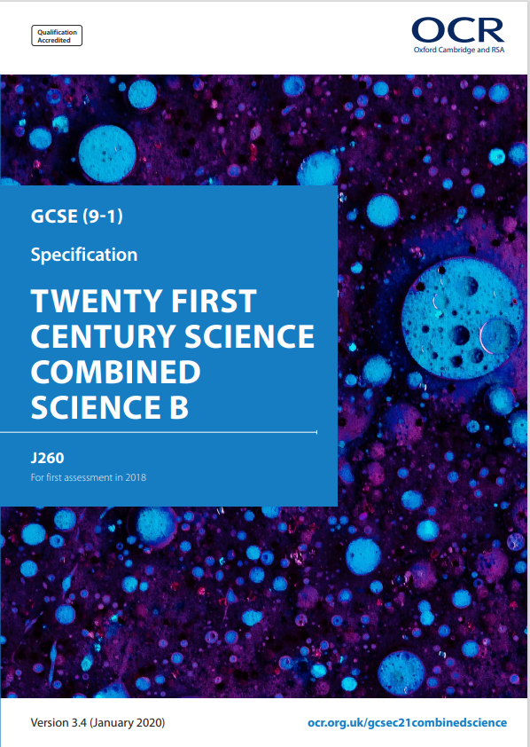 From OCR - ReviseScience.co.uk